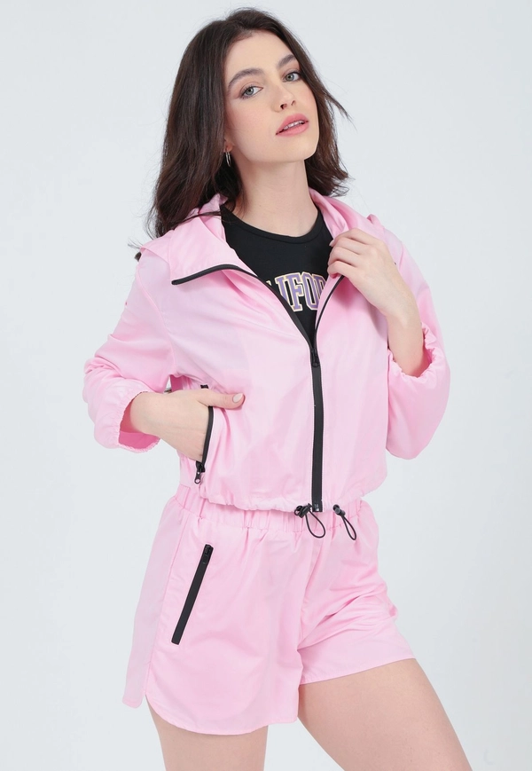 JAQUETA CROPPED CORTA VENTO PP/GG - POP ME | Fashion, Descomplicada e Democrática